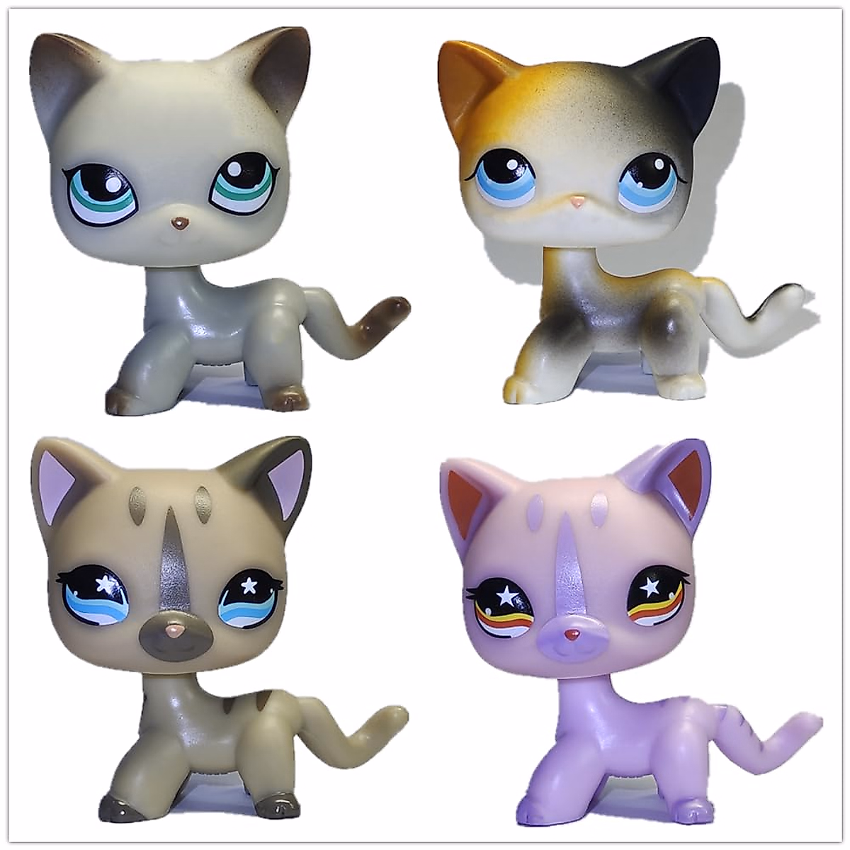 ORCRAT LPS Pet Shop Littlest Q House Pet Toys Shepherd Cute cat Cat Dog Best Gift (S817-2)
