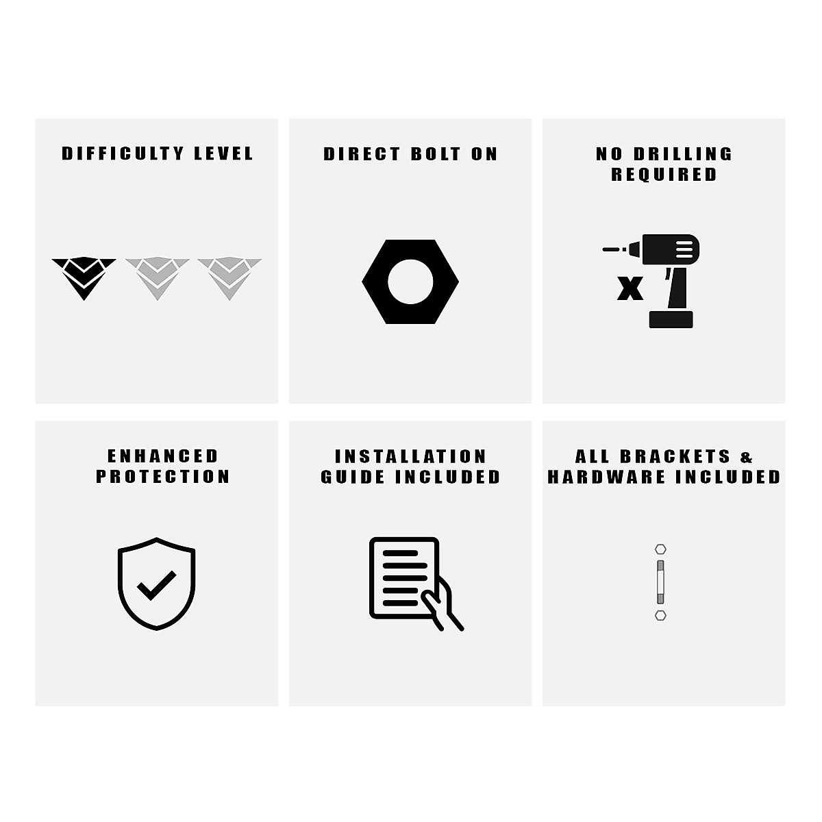 Armordillo 8719442 3-in-1 Loaded Tri-Ball Mount with Hook Universal Fits 2-Inch Receiver Tube Trailer Hitch