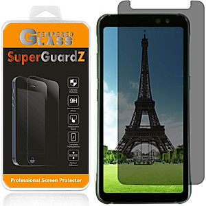 [2-Pack] for Samsung Galaxy S8 Active [NOT for Samsung S8 / S8+] Privacy Screen Protector Tempered Glass [Anti-Spy], SuperGuardZ, 9H Anti-Scratch, 2.5D Round Edge, Anti-Bubble [Lifetime Replacements]