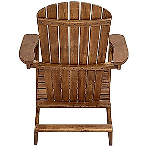 Teal Island Designs Cape Cod Natural Wood Adirondack Chairs Set of 2