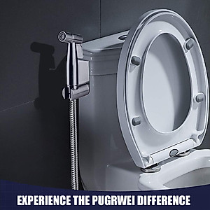 New Version Handheld Bidet Sprayer for Toilet, Premium Stainless Steel Bathroom Bidet Sprayer Set, Baby Cloth Diaper Sprayer with Superior Complete Bidet Spray Hoses Kit, Support Wall or Toilet Mount