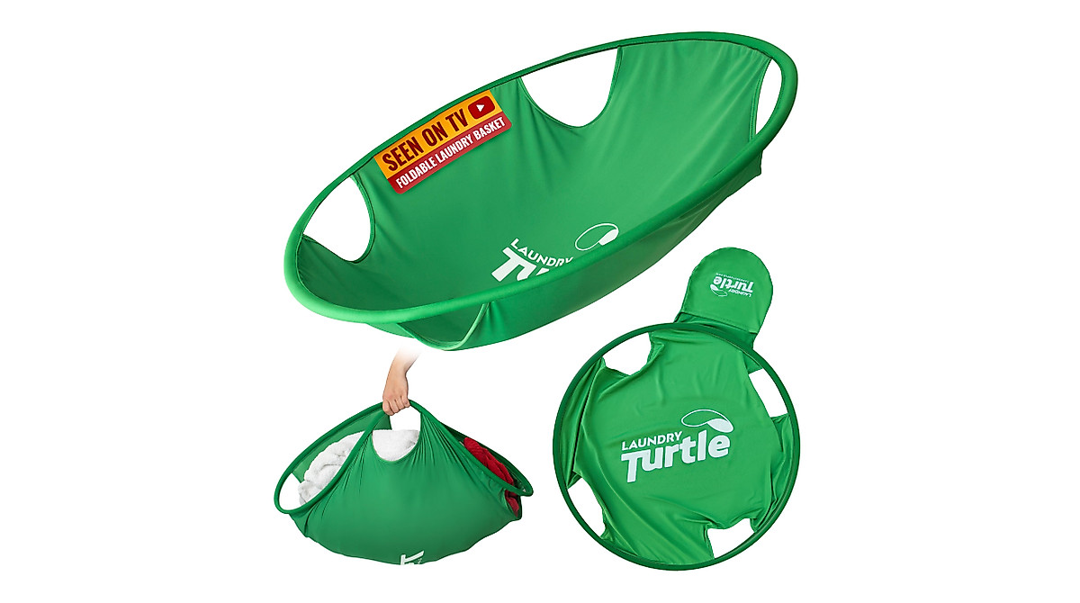 Laundry Turtle - Collapsible Laundry Hamper for Easy Laundry Transfer