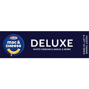 Kraft Deluxe White Cheddar & Garlic & Herbs Macaroni & Cheese Dinner (11.9 oz Box)