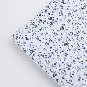 7Pcs 20" x 20" Cotton Fabric DIY Making Supplies Quilting Patchwork Fabric Fat Quarter Bundles DIY for Quilting Patchwork Cushions Cotton Fabric for Patchwork (20" x 20", Navy Blue)