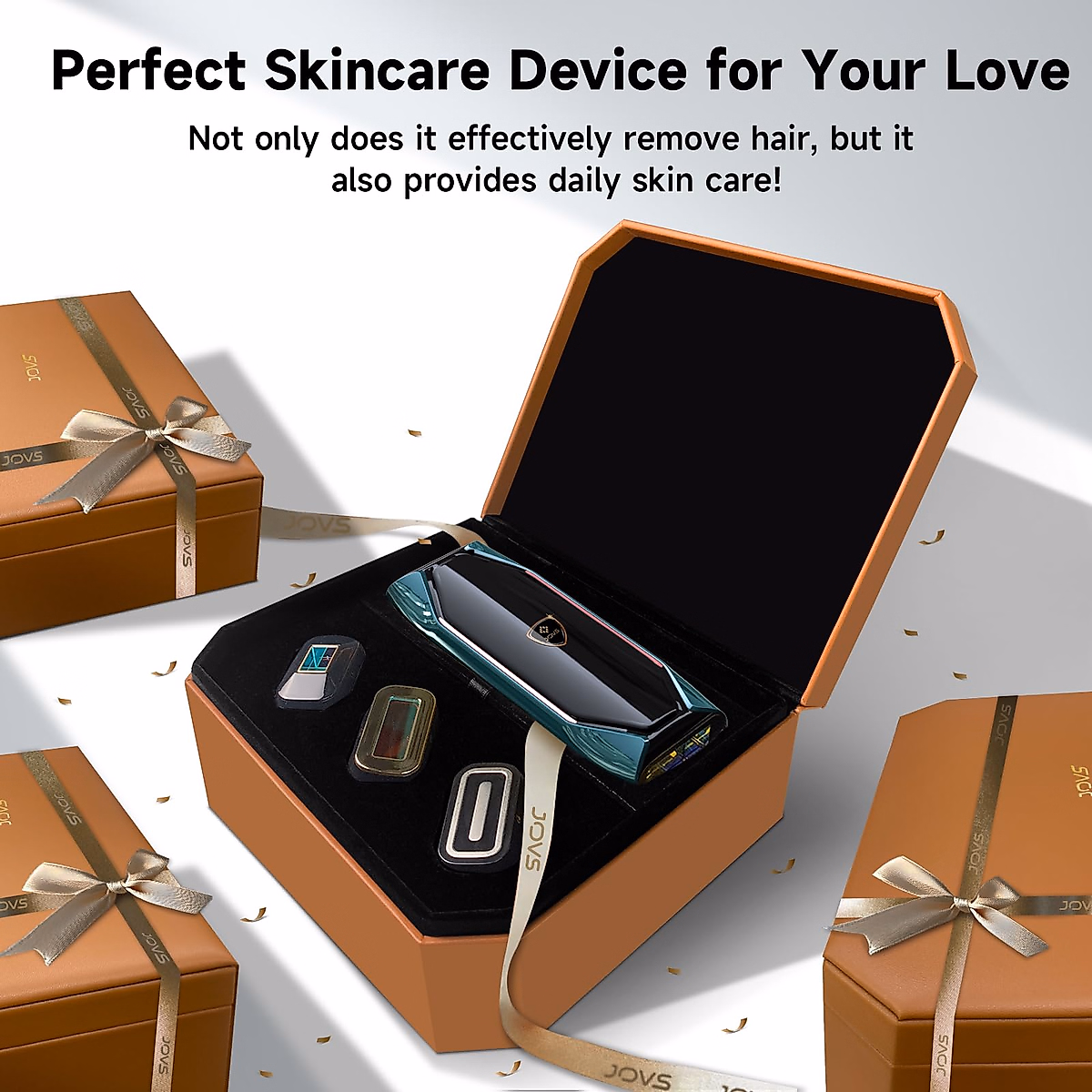 JOVS X IPL Hair Removal for Women and Men, 3-in-1 Hair Removal Device with Cooling System/Touch Screen/Unlimited Flashes, Painless Hair Remover Permanent at Home for Face Leg Arm Armpit Bikini Line