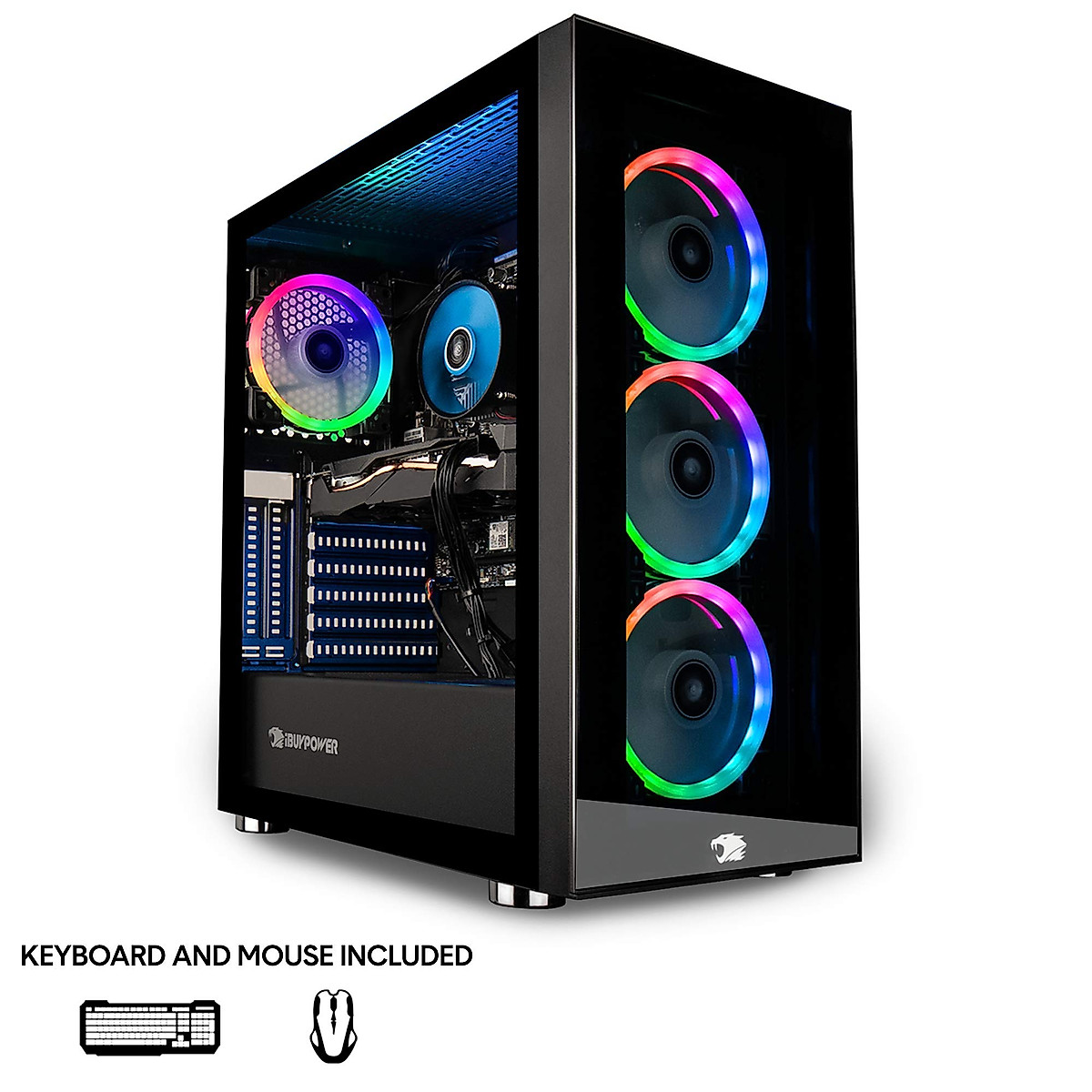 iBUYPOWER Pro Gaming PC Computer Desktop Element MR 208i (Intel i7-11700F 2.5GHz,NVIDIA GeForce RTX 2060 6GB, 16GB DDR4, 240GB SSD, 1TB HDD, WiFi Ready, Windows 10 Home)
