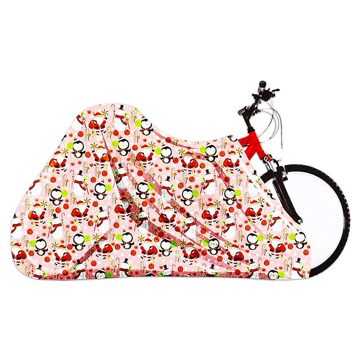 1 Plastic Christmas/Holiday Bike Gift Bag, 60x72