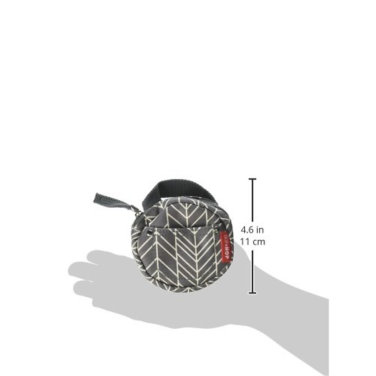 Skip Hop Pacifier Holder, Grab & Go, Grey Feather