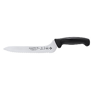 Mundial Marks Series 9 in Offset Bread or Sandwich Knife, Black