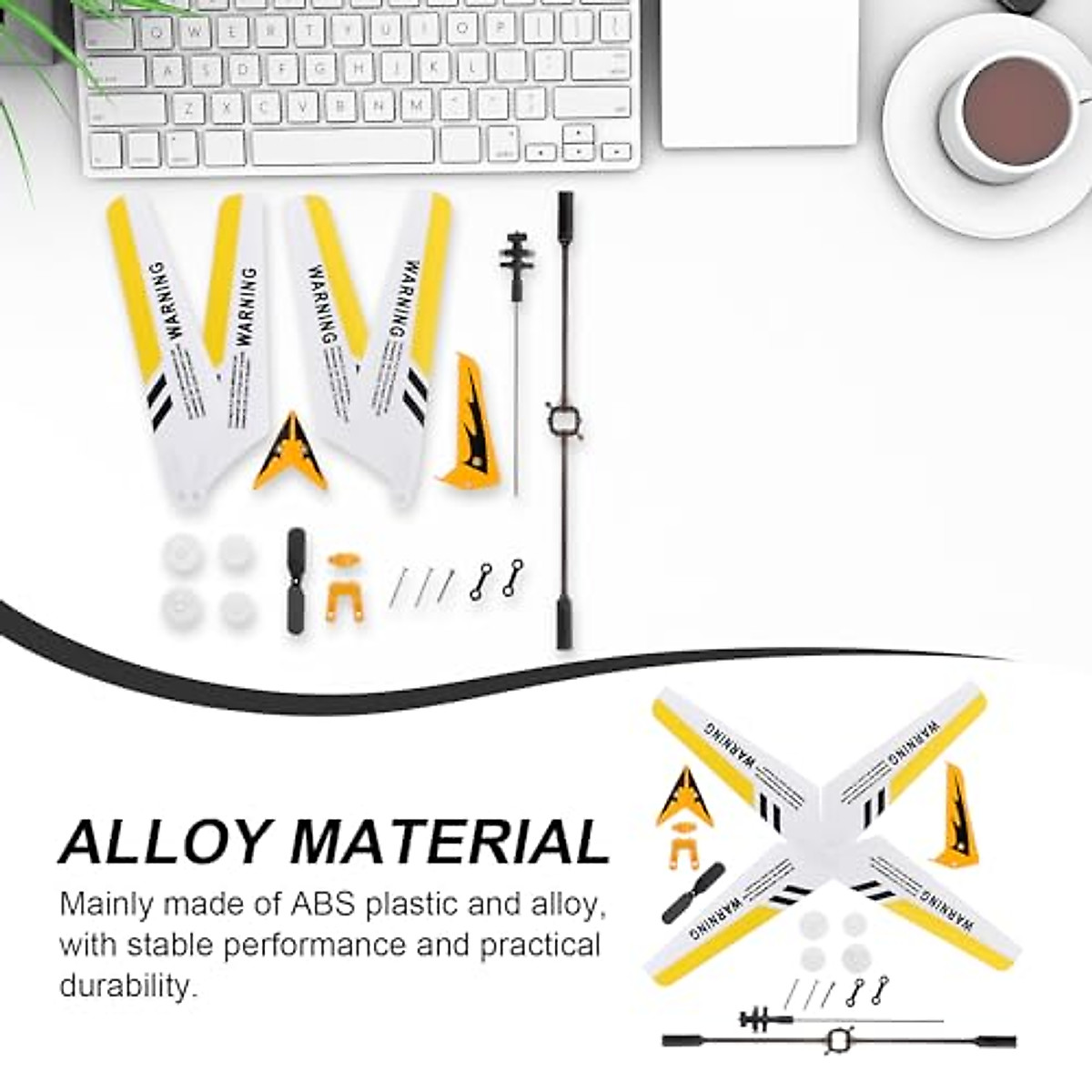 ibasenice RC Helicopter Replacement Parts - A Helicopter Blade Connect/SG Buckle Shaft Inner S Tail Balance, Spare Blades for RC Helicopter