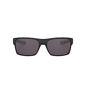 Oakley Men's OO9189 TwoFace Square Sunglasses, Steel/Prizm Grey, 60 mm