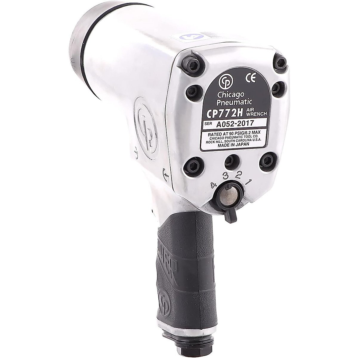 Chicago Pneumatic CP772H Air Impact Wrench (3/4 Inch), Air Impact Gun Industrial Repair & Assembly Tool, Pistol Handle, Pin Clutch, Max Torque Output 1000 ft. lbf/1350 Nm 4200 RPM