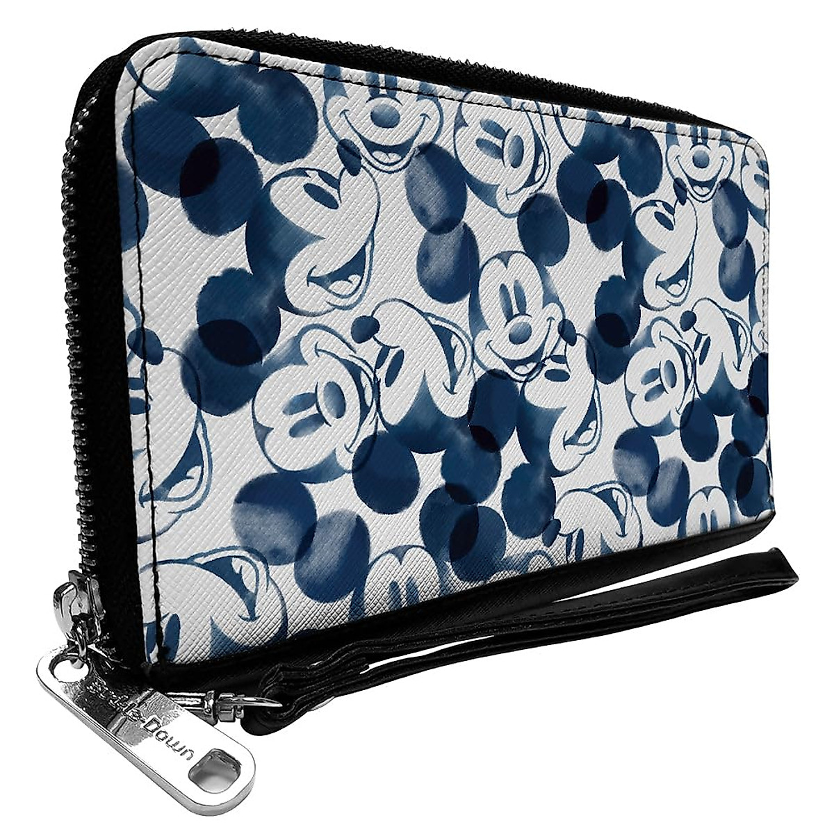 Buckle-Down Disney Mickey Mouse Designer Wristlet Women Wallet, Aesthetic Zipper Clutch, Disney Gift for Women