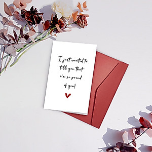 SuperShunhu Proud of You Card, Well Done Card, Congratulations Card for Friends Son Daughter, Graduation Card, New Job Card, Encouragement Card