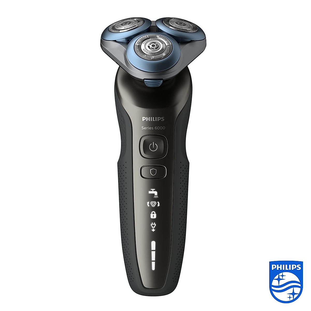Philips Norelco Electric Shaver for Men Series 6000 Wet/Dry Electric Shaver with Trimmer Attachment Rechargeable Electric Razor with Multi MultiPrecision Cutting System
