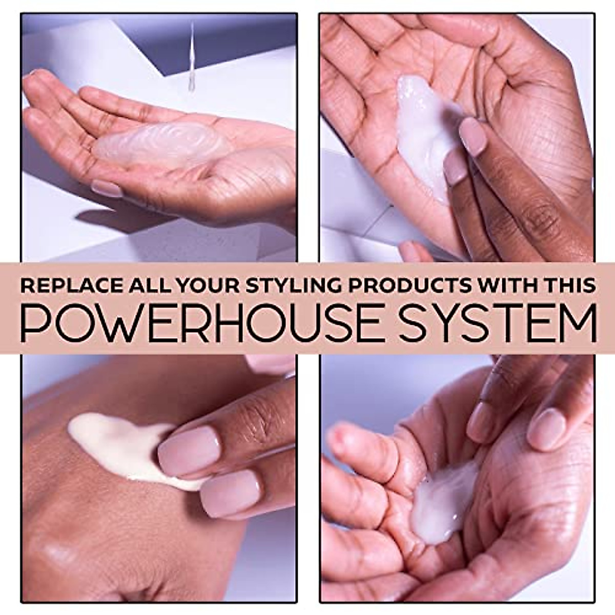 CurlMix Curly Hair Wash and Go System - Unscented - Clarifies, Moisturizes, and Strengthens Ethnic, Natural, and 4C Hair - Organic, Handmade Shampoo, Conditioner, Moisturizer, Softening Gel - Paraben Free - Sulfate Free - 8oz - (Set of 4)