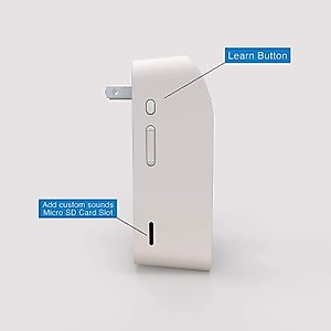 Ecolink Z-Wave 700 Chime + Siren, Z-Wave Plus S2 Enabled, with battery backup, Security intruder (ISZW7-ECO)