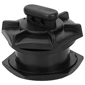 Single Matte Black PVC Drain Valve Long Service Life Easy to Use Plastic Drain Valve for Inflatable Boats Fishing Boat Kayak Accessory