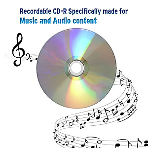 Vinpower Digital Blue AZO CD-R 700MB 52X Shiny Silver Top Recordable Media Disc - 100pk Cake Box 16M-115-BX (FFB), 100 Discs