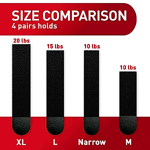 Command Large Picture Hanging Strips, Damage Free Hanging Picture Hangers, No Tools Wall Hanging Strips for Living Spaces, 14 Black Adhesive Strip Pairs(28 Command Strips)