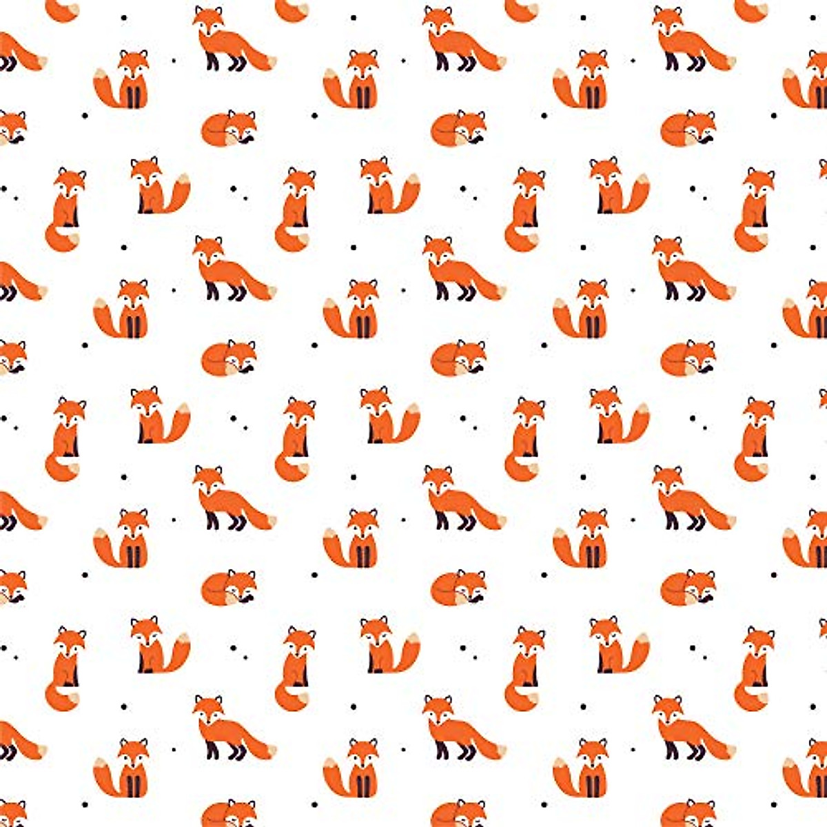 Stesha Party Fox Woodland Animal Gift Wrapping Paper - Folded Flat 30 x 20 Inch (3 Sheets)