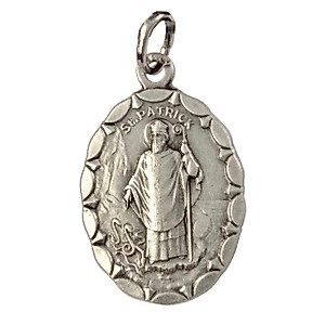 SAINT PATRICK MEDAL - OVAL SHAPE - PATRON SAINT of IRELAND -100% MADE in ITALY