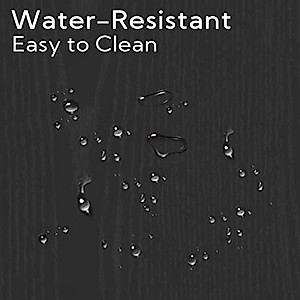 Yusong C Shaped End Table, Small Side Tables Slide Under Sofa Couch Bed, Small TV Tray Bedside Table for Small Spaces, Living Room, Bedroom, Black