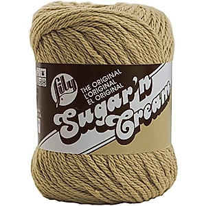 Lily Sugar'N Cream Jute Yarn - 6 Pack of 71g/2.5oz - Cotton - 4 Medium (Worsted) - 120 Yards - Knitting/Crochet