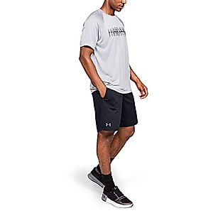 Under Armour mens Tech Mesh Shorts , Black (001)/Pitch Gray , Large