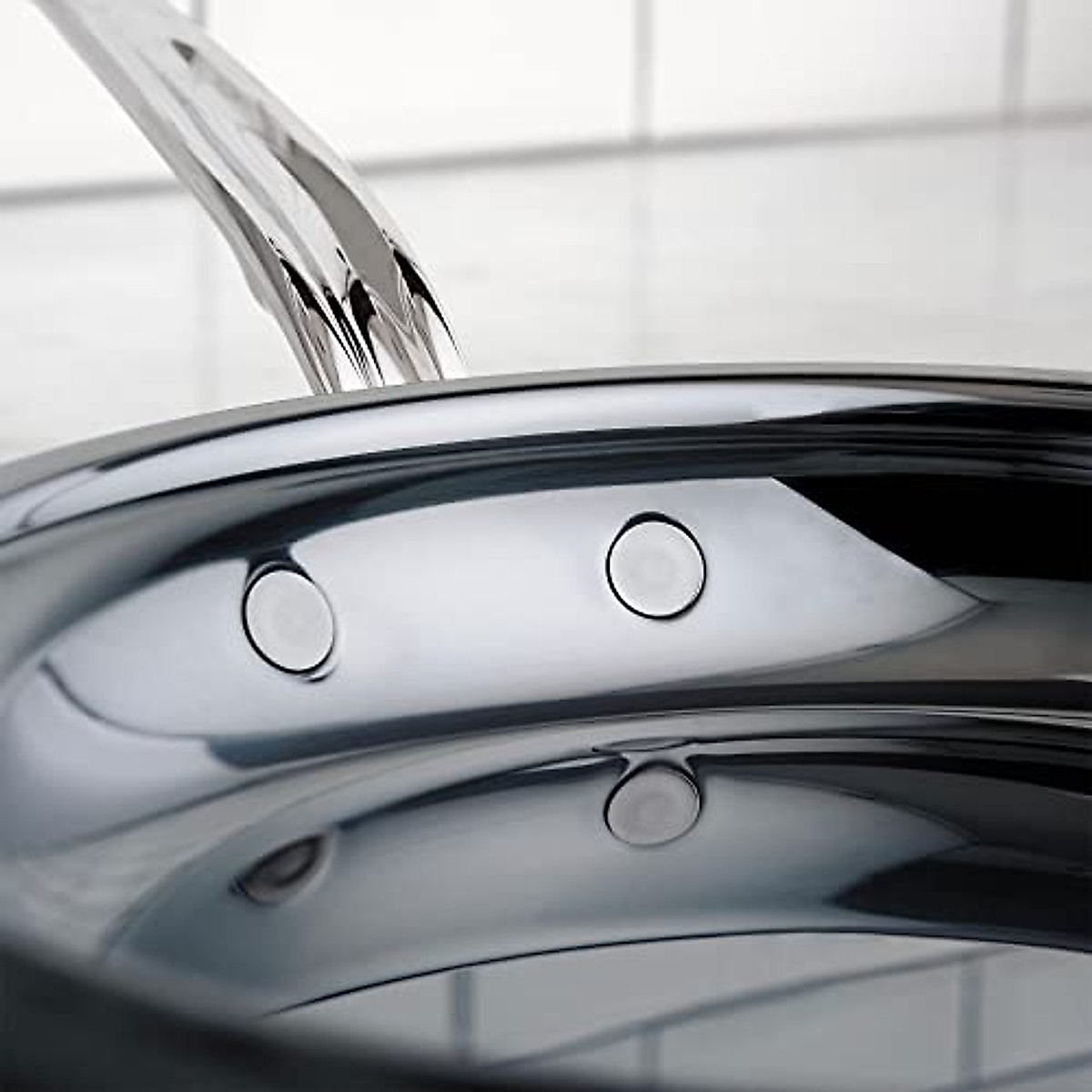 Hestan - NanoBond Collection - Titanium Stainless Steel 8.5-Inch Frying Pan - Toxin, PFAS, & Chemical Free Clean Cookware, Induction Cooktop Compatible