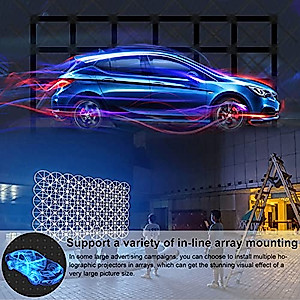 Holographic Projector, 3D LED Hologram Fan Advertising Machine, 3500 * 1358 Resolution 6 Blades Fan Projection 85cm, for Shop, Bar, Party Advertising Display(33.46inch)