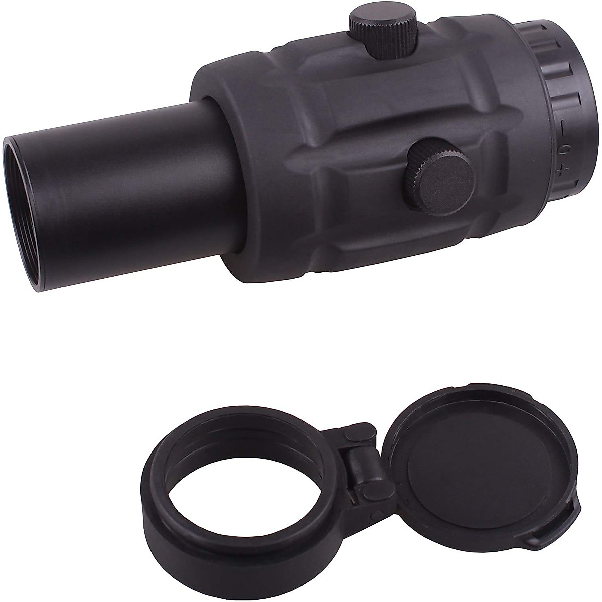 Vector Optics Rubber Armored 3X Magnifier Holographic Red Dot Sight Scope Flip to Side QD Weaver Mount Color Black