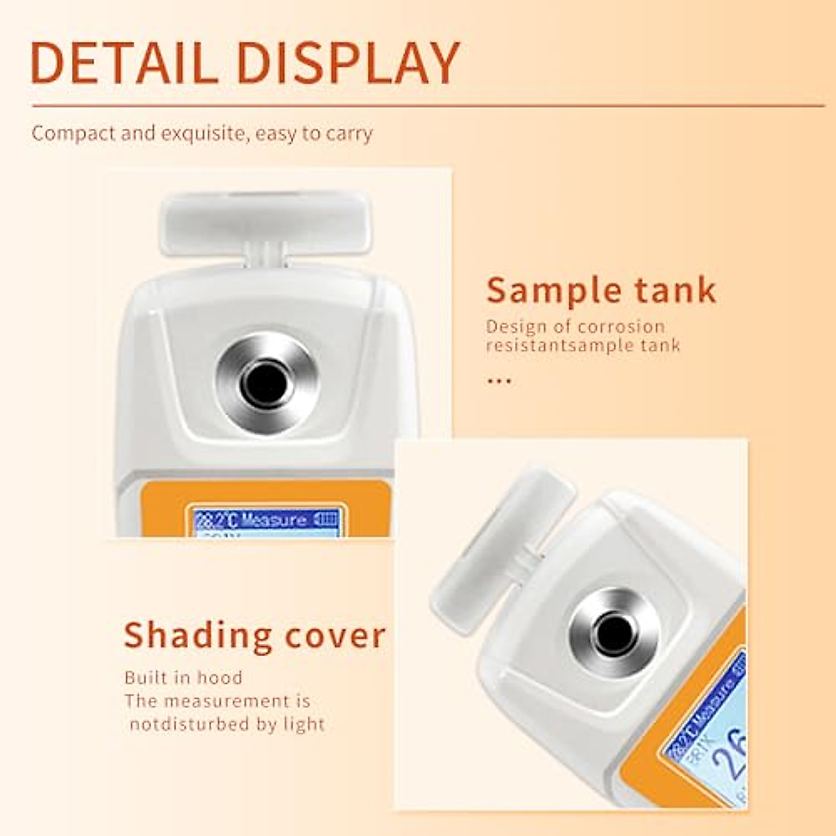 0-93% Brix Meter,Suger Tester,High Range Digital Brix Refractometer with ATC for Honey,Maple Syrup,Fruit,Beverages,Juice,Molasses,Sugary Drink,Suger Content Measurement