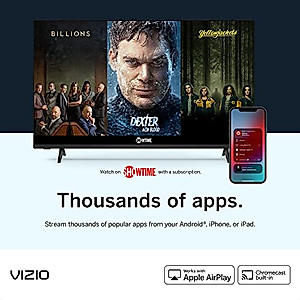 VIZIO 43-inch D-Series Full HD 1080p Smart TV with Apple AirPlay and Chromecast Built-in, TV Only (Renewed)