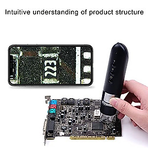 WiFi Connect 500X Scalp Detector for Hair Health, Skin Hair Diagnosis Analyzing High Definition Electronic Microscope Scalp Follicle Detector