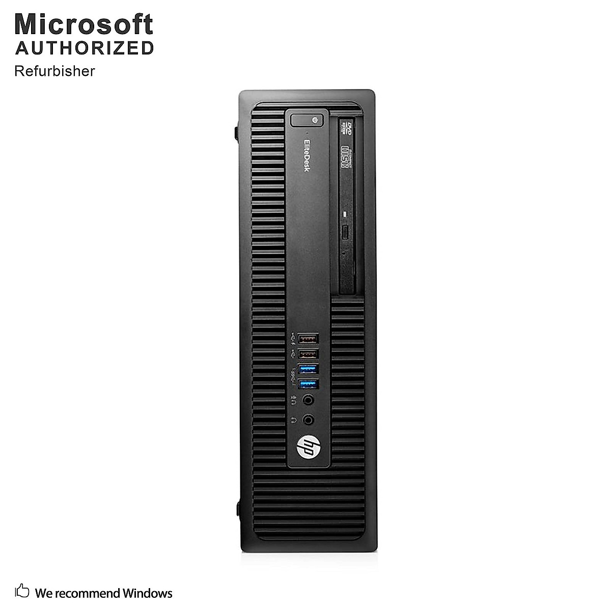 HP EliteDesk 705 G3 SFF Business Desktop PC, AMD Quad A10 PRO-8770 up to 3.8GHz, 16G DDR4, 2T, WiFi, BT 4.0, DVD, Windows 10 64 Bit Multi-Language Supports English/French/Spanish(Renewed)