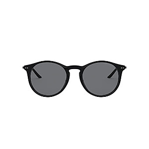 Giorgio Armani Man Sunglasses Black Frame, Grey Lenses, 51MM