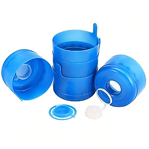 20 Pcs Non Spill Caps,Reusable 55 mm 3 and 5 Gallon Water Jugs Anti-Splash Bottle Caps