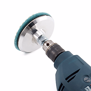 YDROWN 5 Inch Aluminium Backer Pad for Diamond Polishing Pad Holder Hook and Loop Connector 5/8-11 Thread (5 Inch)