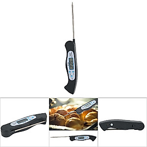 Electric Thermometer, Data Retention Function Automatic Shutdown Portable Wide Measuring Range Measuring Temperature Memory Temperature Meter for Liquid