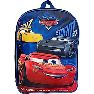 Ruz Cars Lightning McQueen 15" School Bag Backpack