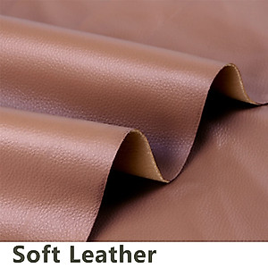 Leather Bench Cushion, Waterproof Non-Slip Sofa Settee Soft Chair Cushion, Long Rectangle Loveseat Seat Mattress for Outdoor/Indoor/Garden/Patio/Dining 48x14inch,Brown