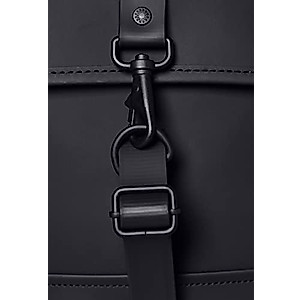 RAINS Backpack for Women and Men - Fits 15" Laptop - Water Resistant Rucksack - (Black, One Size)
