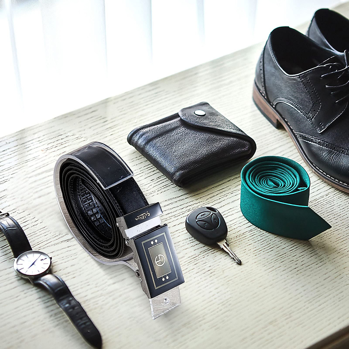 Acrylic Belt Display Stand Acrylic Belt Holder Clear Belt Organizer Belt Display Case Space Saver Case for Men and Women Belt, Store Display or Home Use (10 Pieces)