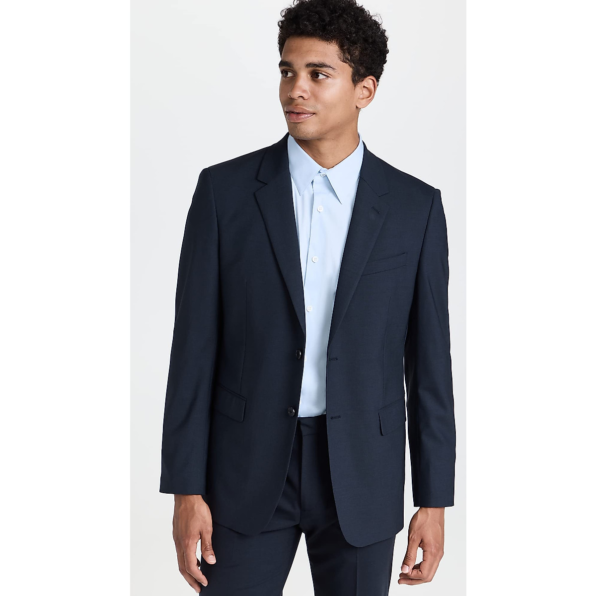 Theory Men's Chambers Stretch Wool Blazer, Navy, Blue, XL