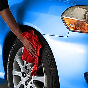 Simpli-Magic Shop Towels, 14"x12", Red (600 Pack - Full Case)