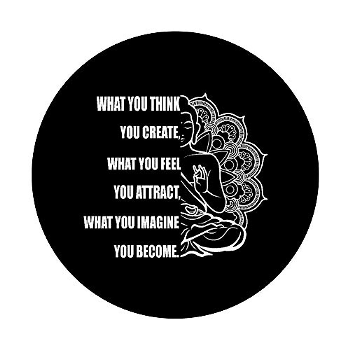 Buddha Meditation Shirt Law Of Attraction PopSockets Swappable PopGrip