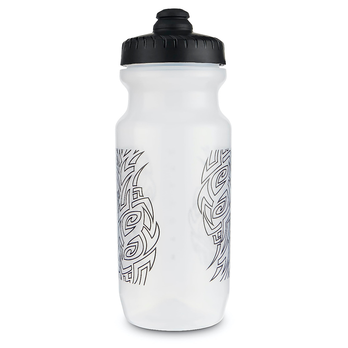 Peakline Sports - 2nd Gen Big Mouth Bike Water Bottle (21 oz) by Specialized Bikes (2-Pack) (Clear / Black)