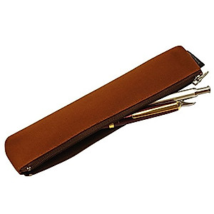 [DELFONICS] Marek Slim Pencil Case Simple Cotton School Pen Bag Pencil Pouch Case 500315 Olive