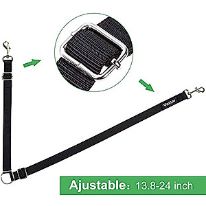 Vastar Double Dog Walker, Adjustable Heavy Duty Double Dog Leash for Pets, No Tangle Two Dogs Training Leash for Dogs up to 110 Pounds, Premium Quality Dog Leash Coupler for 2 Dogs